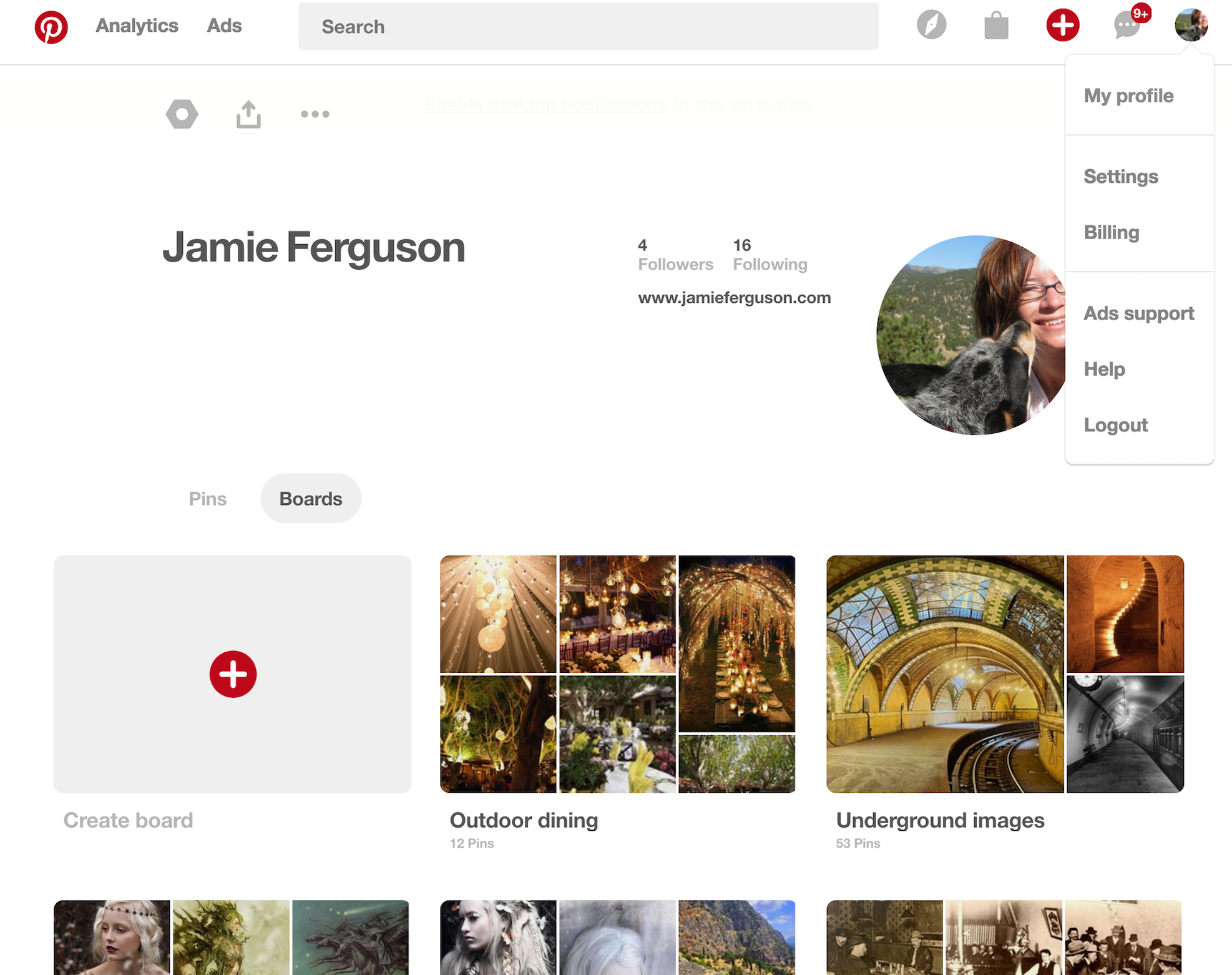 Pinterest profile basics - Blackbird Publishing