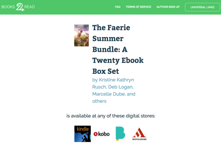 Create and customize Universal Book Links with Books2Read - Blackbird ...